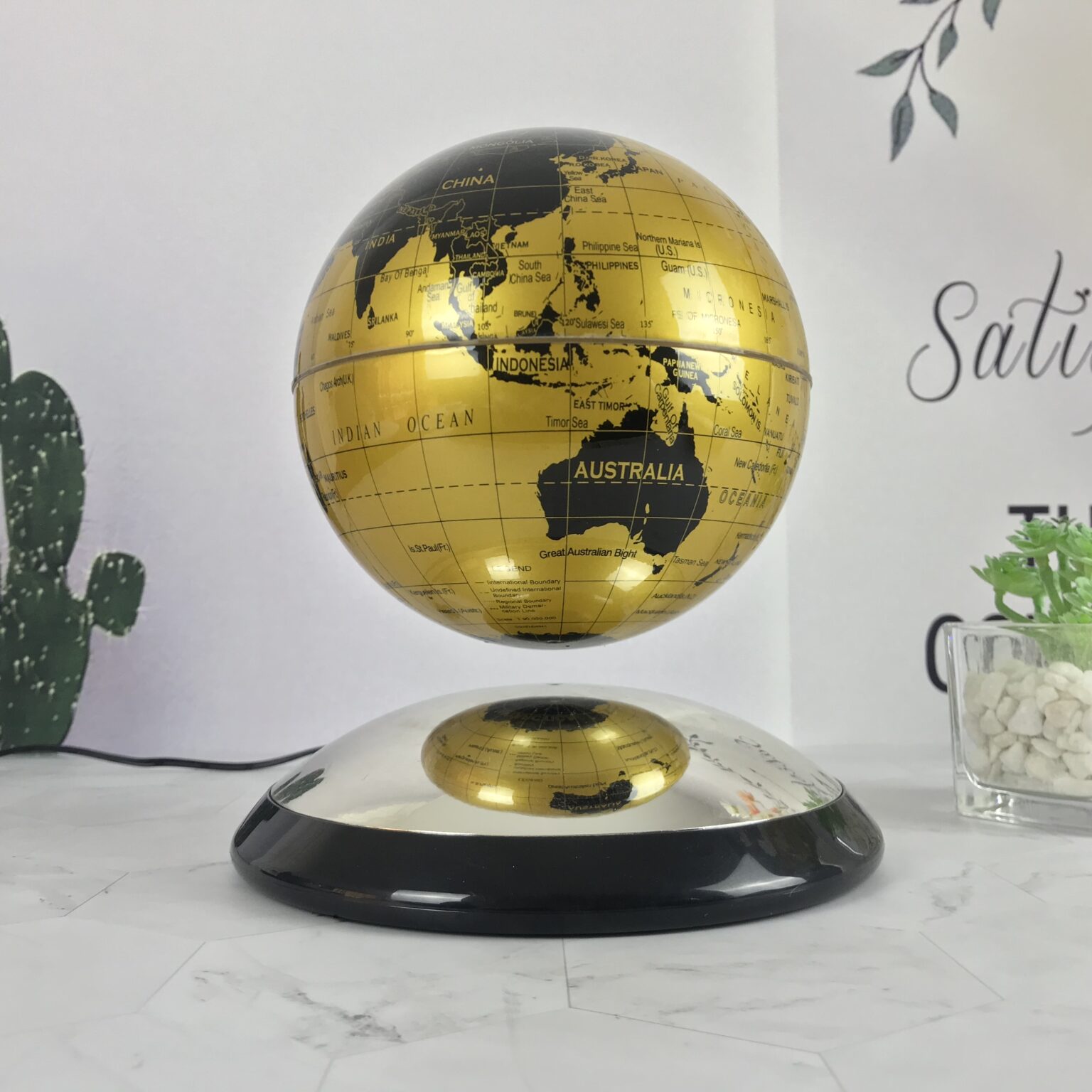 levitating world globe - HCNT Levitation